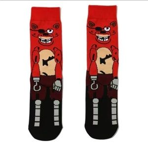 Accessories | Fnaf Five Nights At Freddys Foxy Character Socks | Poshmark